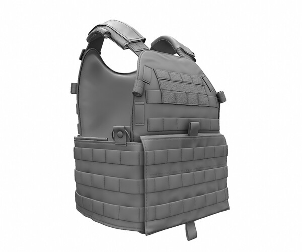 ArtStation - Military Bulletproof Plate Carrier Vest LBT 6094 High Poly ...