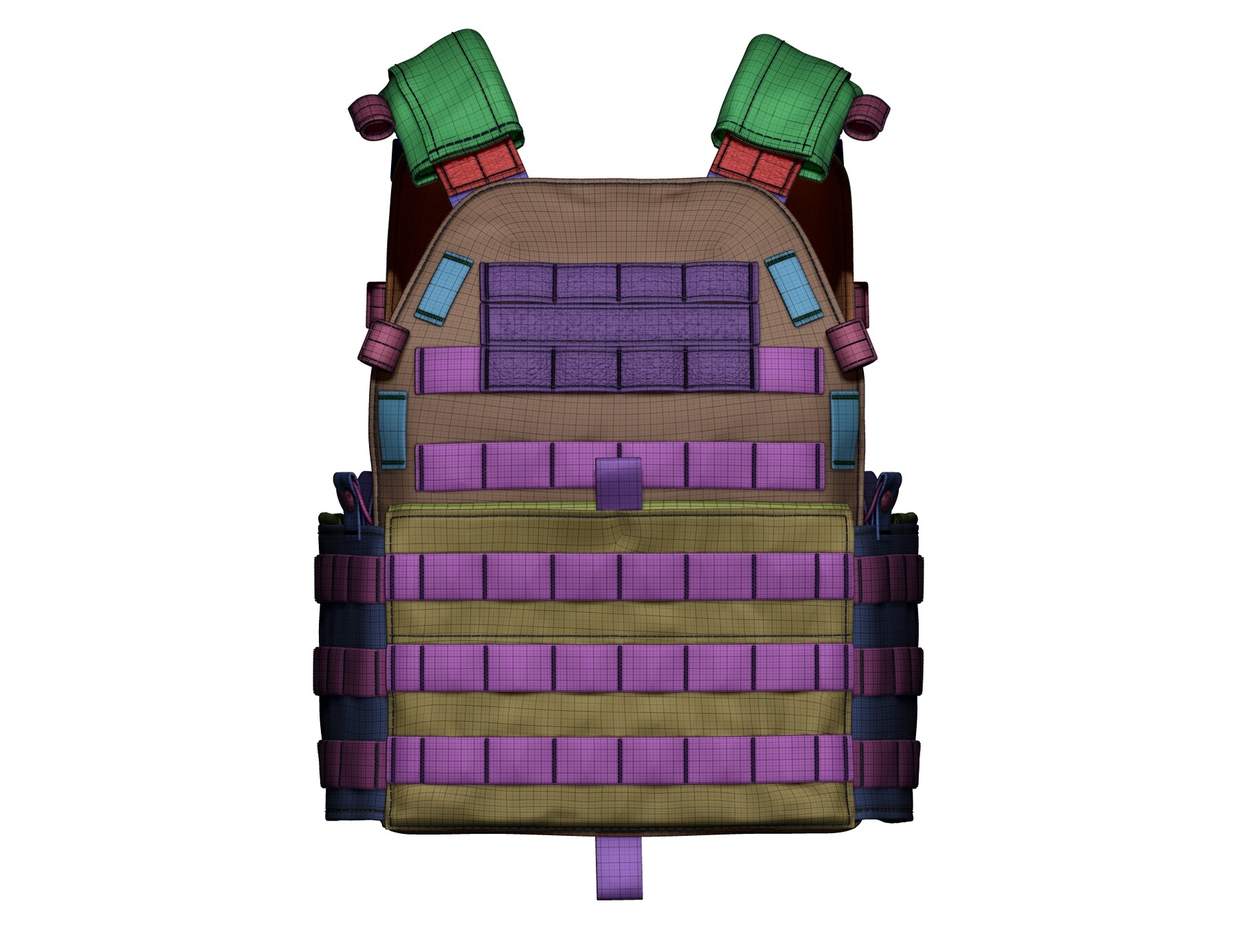 ArtStation - Military Bulletproof Plate Carrier Vest LBT 6094 High Poly ...