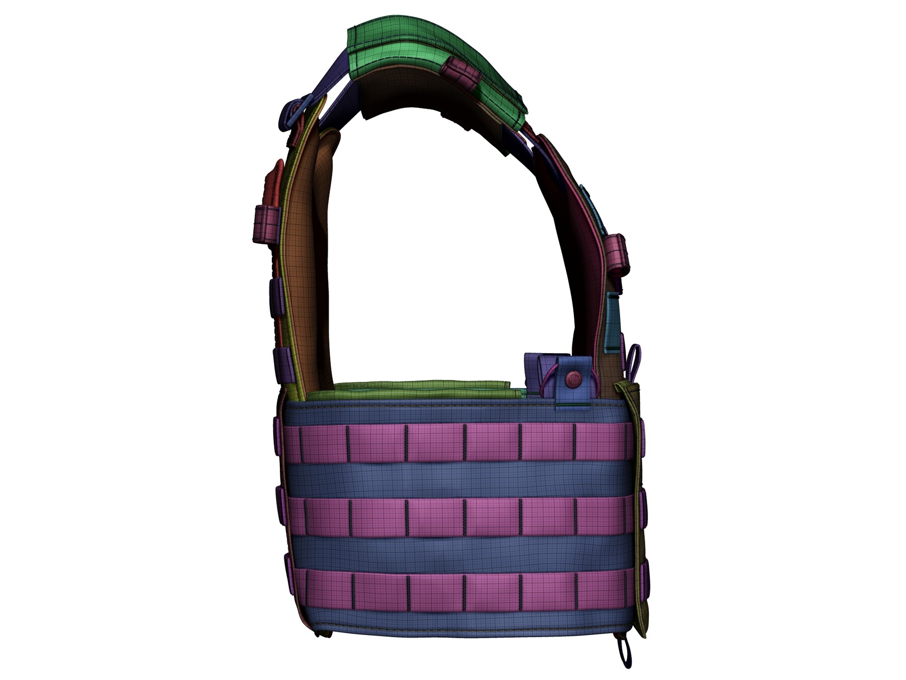 ArtStation - Military Bulletproof Plate Carrier Vest LBT 6094 High Poly ...