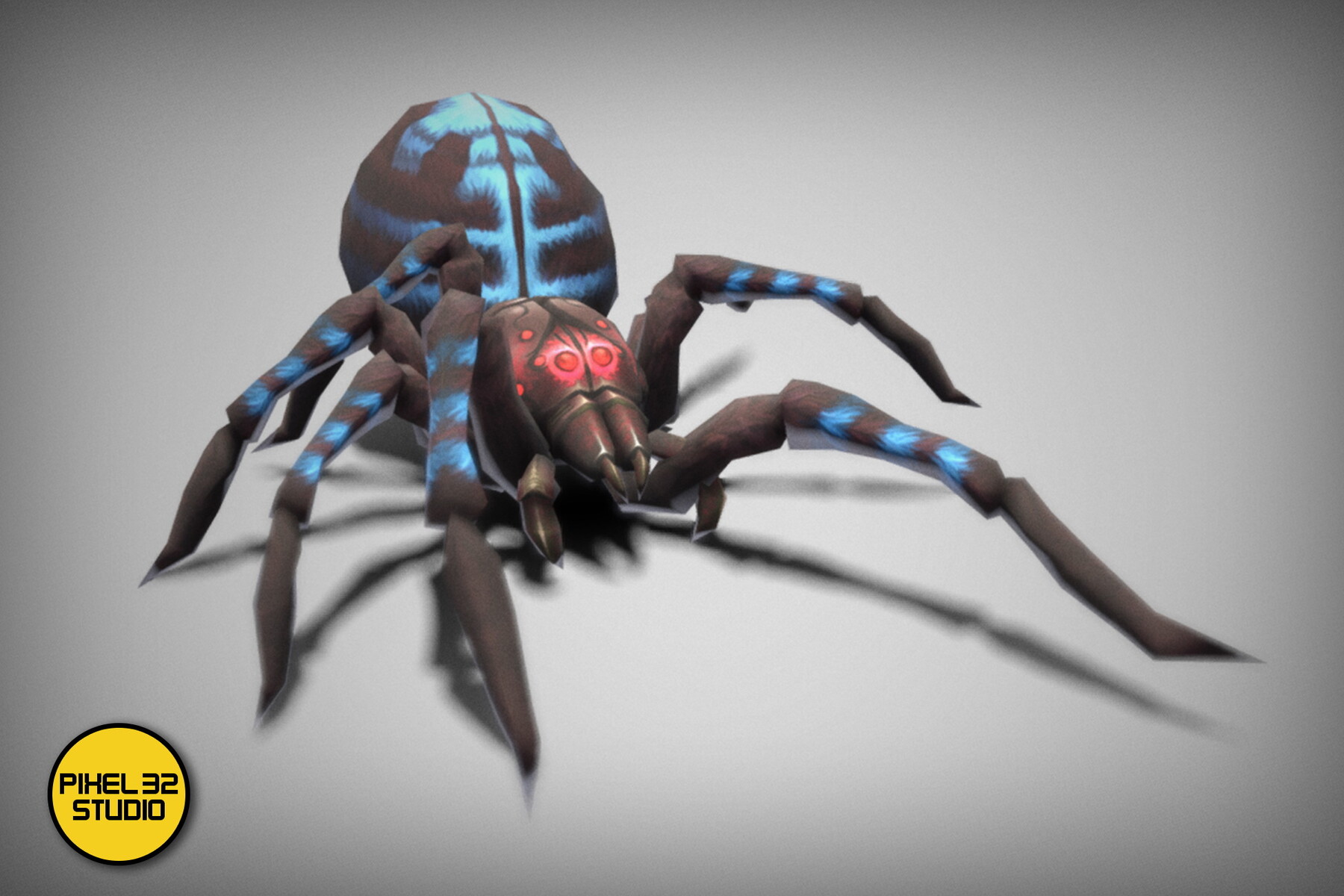 ArtStation - Dungeon Fantasy Monster - Blue Web Spider | Game Assets