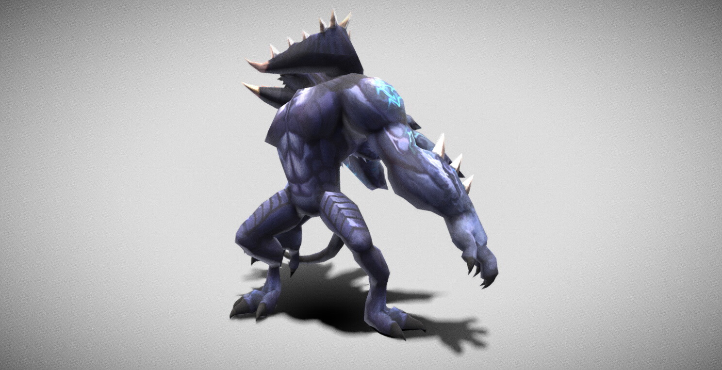 ArtStation - Dungeon Fantasy Monster - Hell Warrior | Game Assets