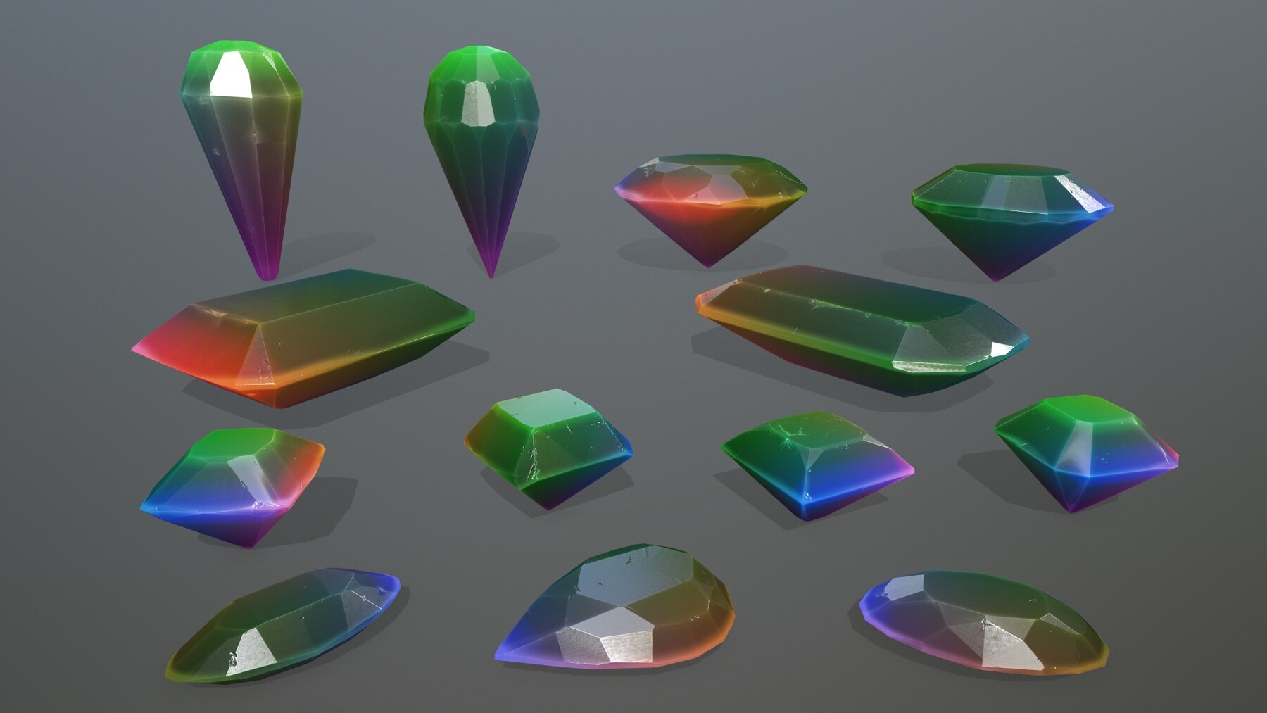 ArtStation - Gem Set | Game Assets