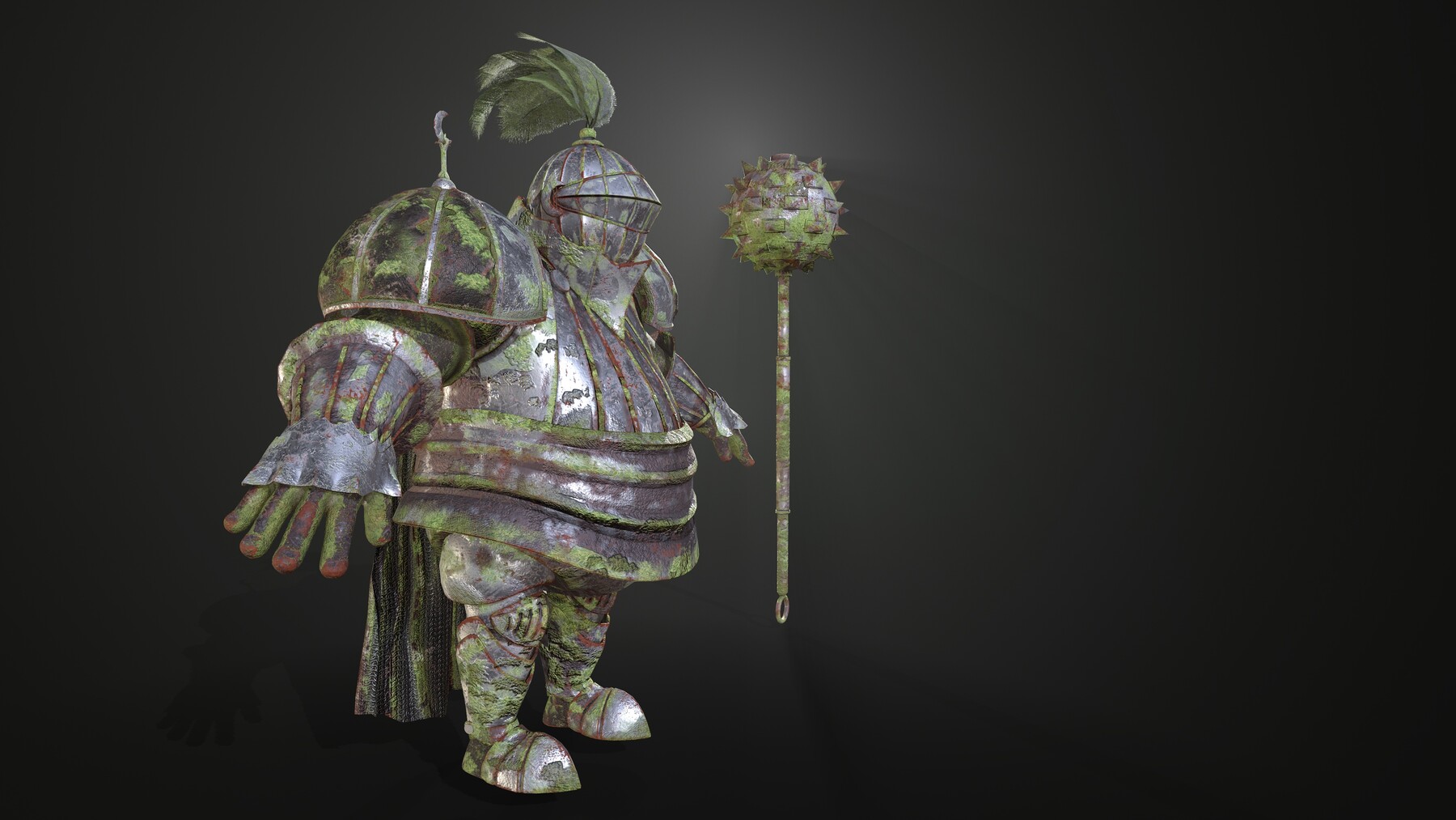 ArtStation - Rottund knight Low-poly 3D model | Game Assets