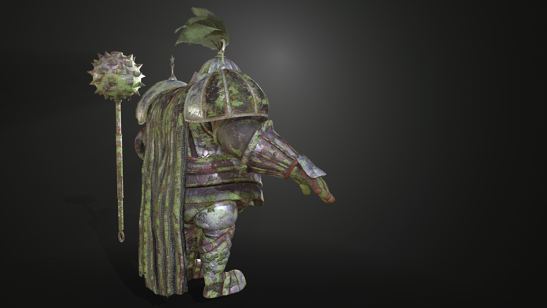 ArtStation - Rottund knight Low-poly 3D model | Game Assets