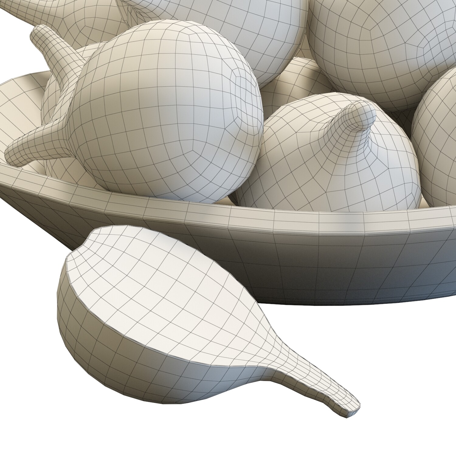 ArtStation - 3D Model / Food Set 22 / Bowl of Figs | Resources