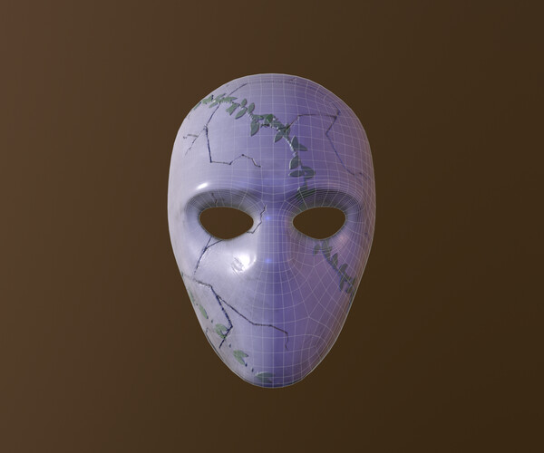 ArtStation - Stranger`s Mask- Game Ready Low-poly 3D model | Resources
