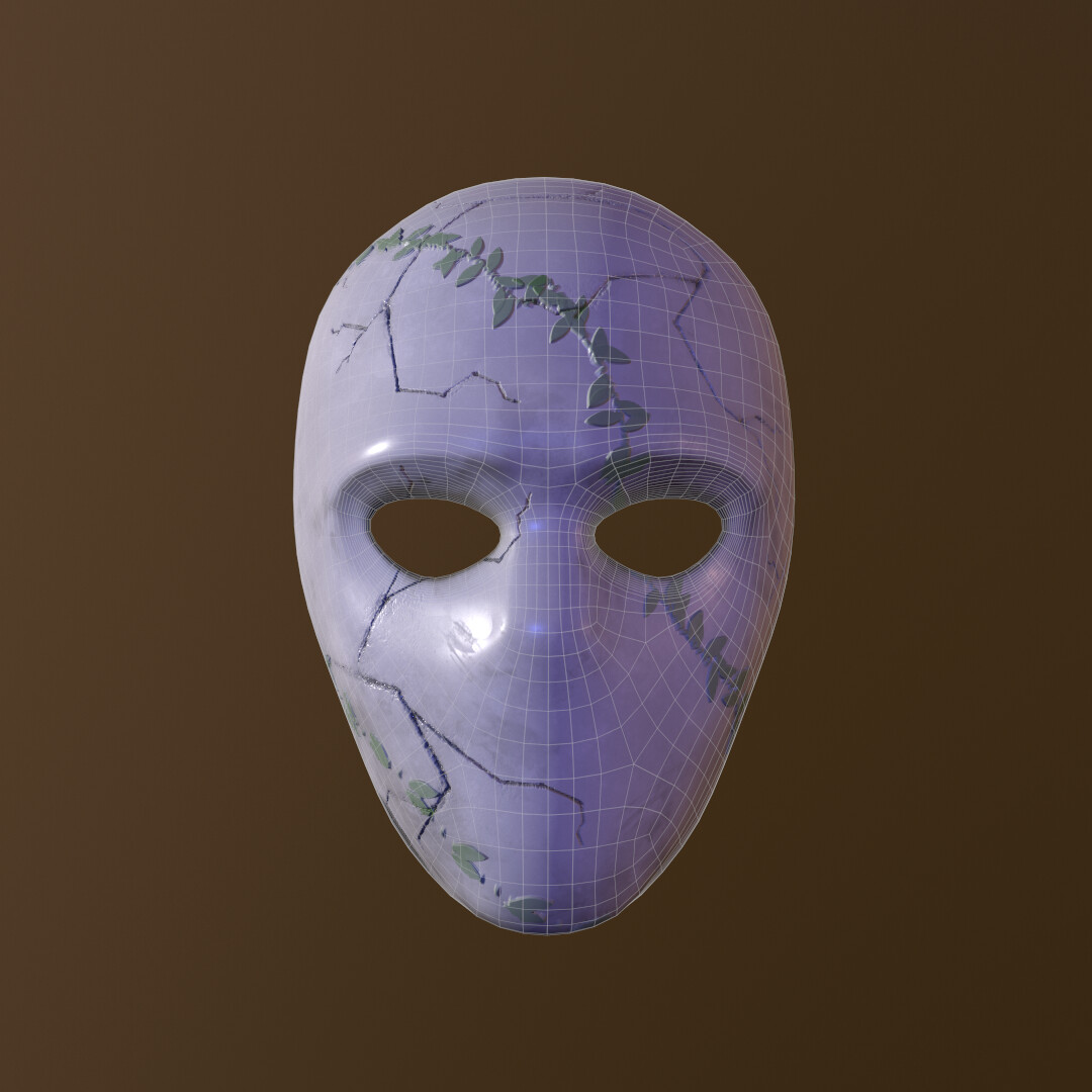 ArtStation - Stranger`s Mask- Game Ready Low-poly 3D model | Resources