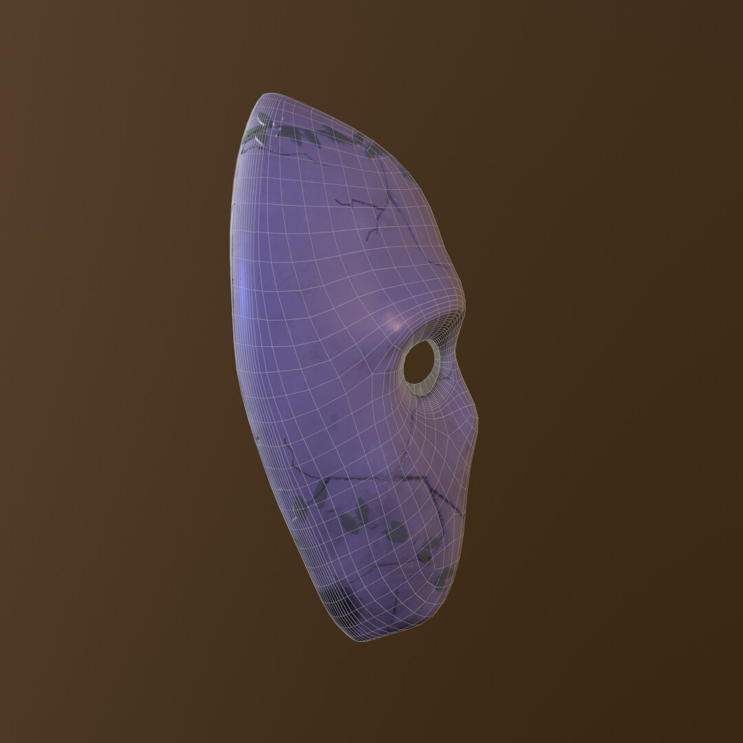 ArtStation - Stranger`s Mask- Game Ready Low-poly 3D model | Resources