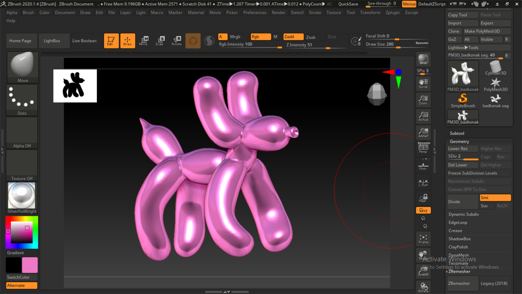 ArtStation - Free Ballon Dog | Resources