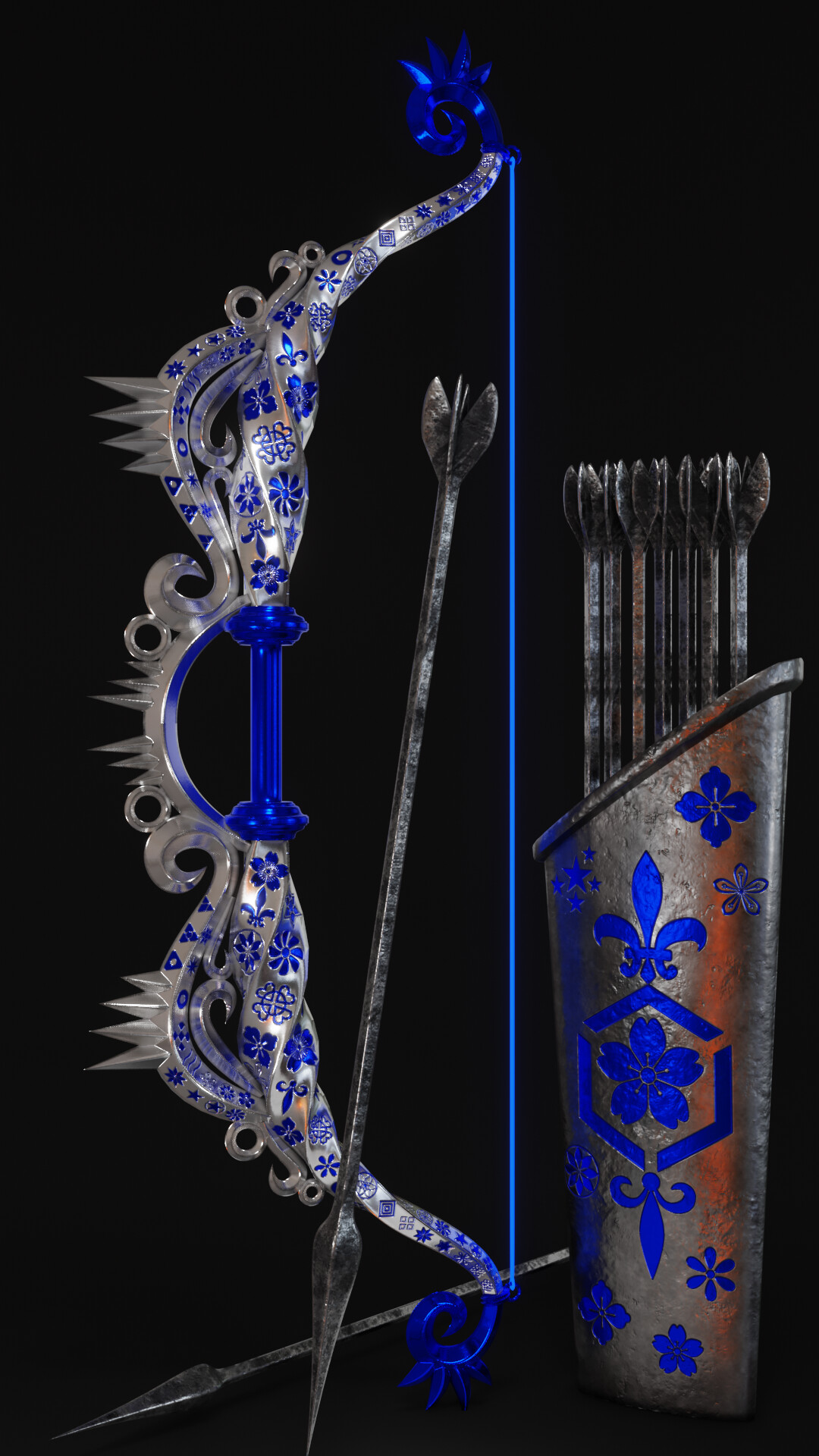 ArtStation - bow mediaval metal | Game Assets