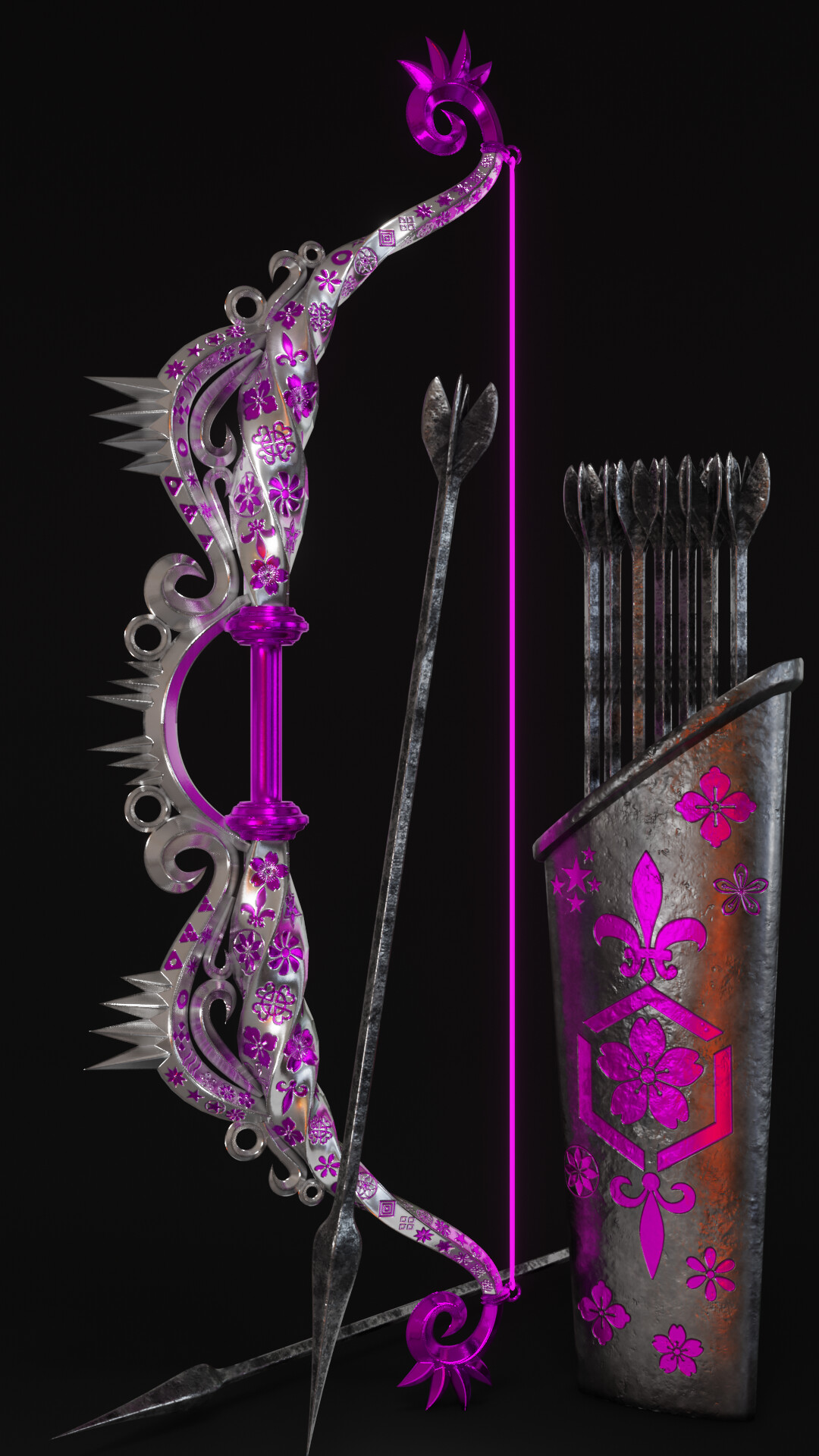 ArtStation - bow mediaval metal | Game Assets