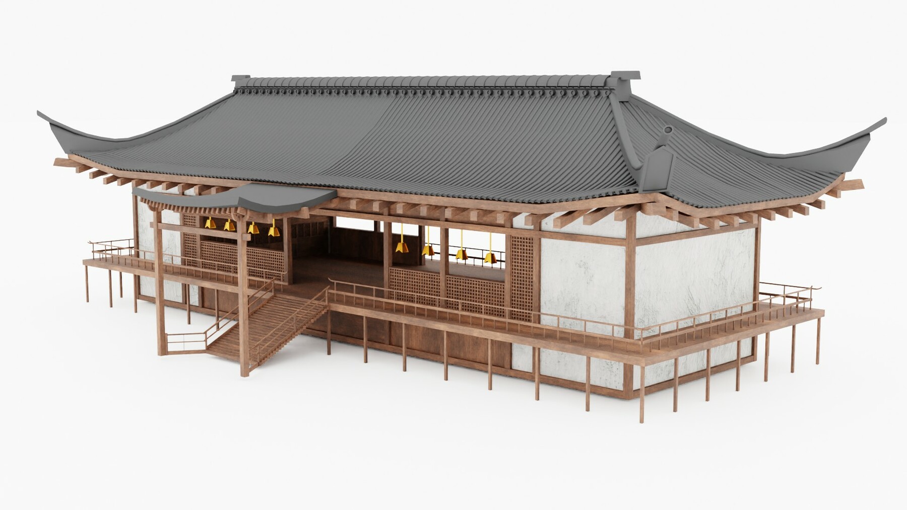 ArtStation - JAPAN TRADITIONAL BUILDING Low-poly | Game Assets
