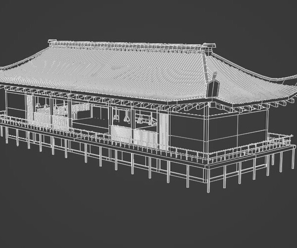 ArtStation - JAPAN TRADITIONAL BUILDING Low-poly | Game Assets