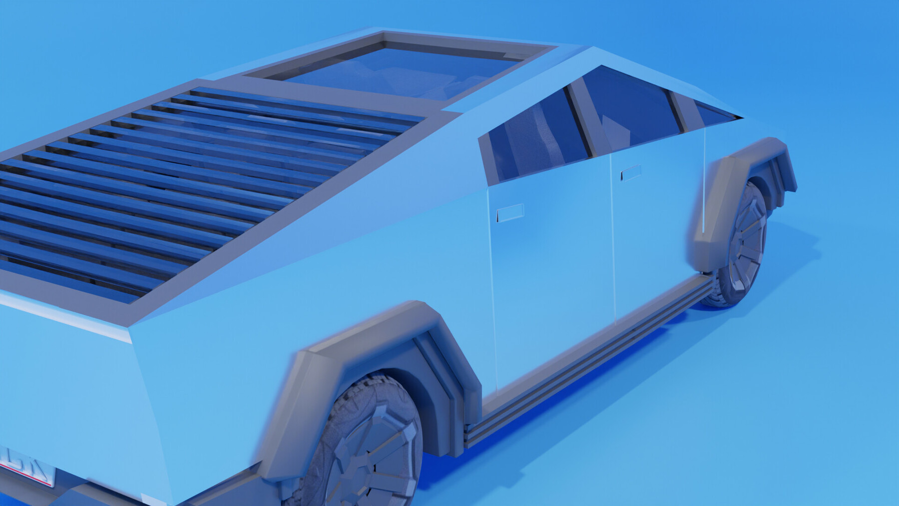 ArtStation - CYBER TRUCK | Game Assets