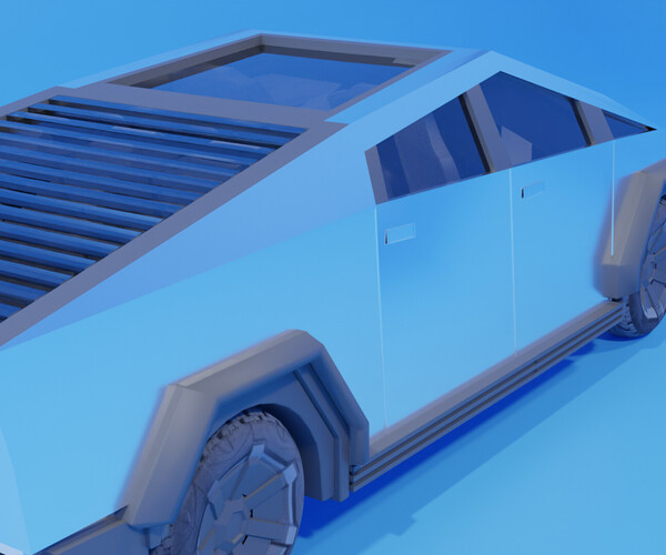ArtStation - CYBER TRUCK | Game Assets