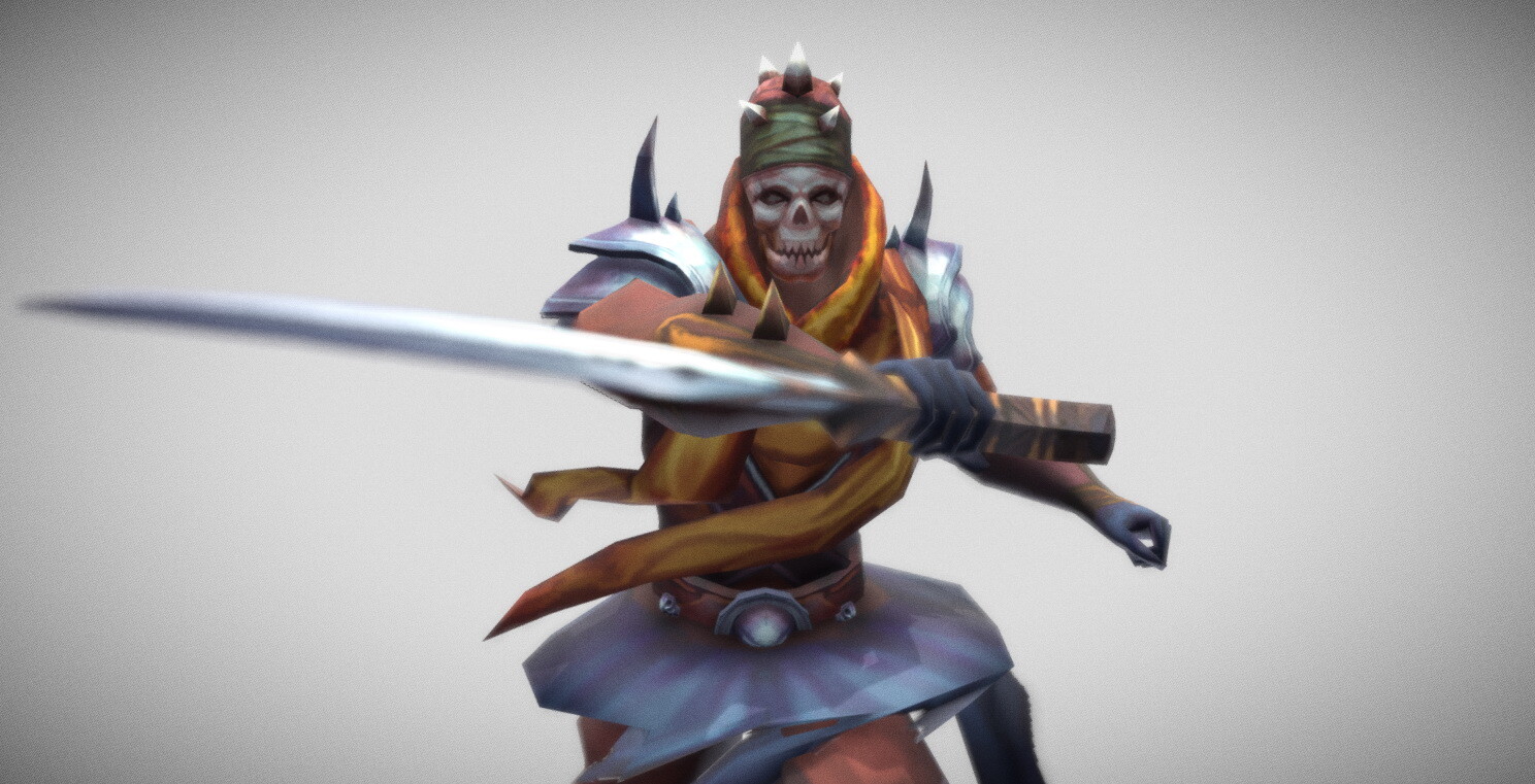 ArtStation - Dungeon Fantasy Monster - Desert Skeleton Assassin | Game ...