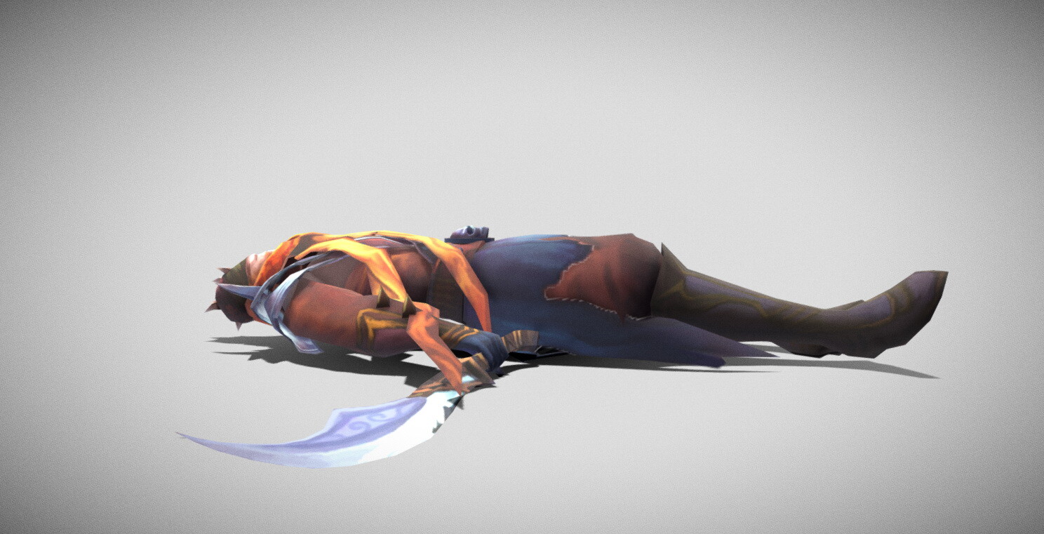 ArtStation - Dungeon Fantasy Monster - Desert Skeleton Assassin | Game ...