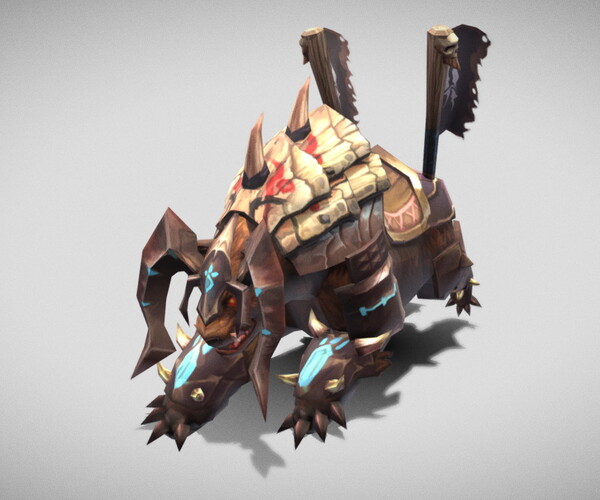 ArtStation - Dungeon Fantasy Monster - Armor Bull | Game Assets