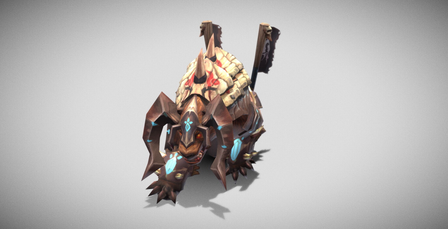ArtStation - Dungeon Fantasy Monster - Armor Bull | Game Assets