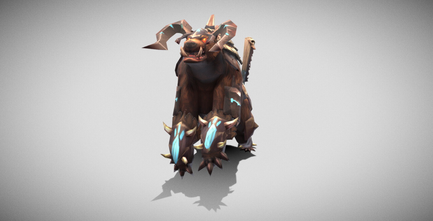 ArtStation - Dungeon Fantasy Monster - Armor Bull | Game Assets