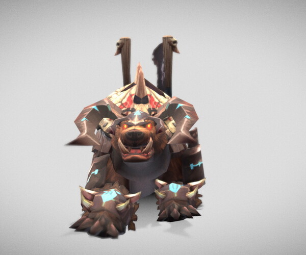 ArtStation - Dungeon Fantasy Monster - Armor Bull | Game Assets