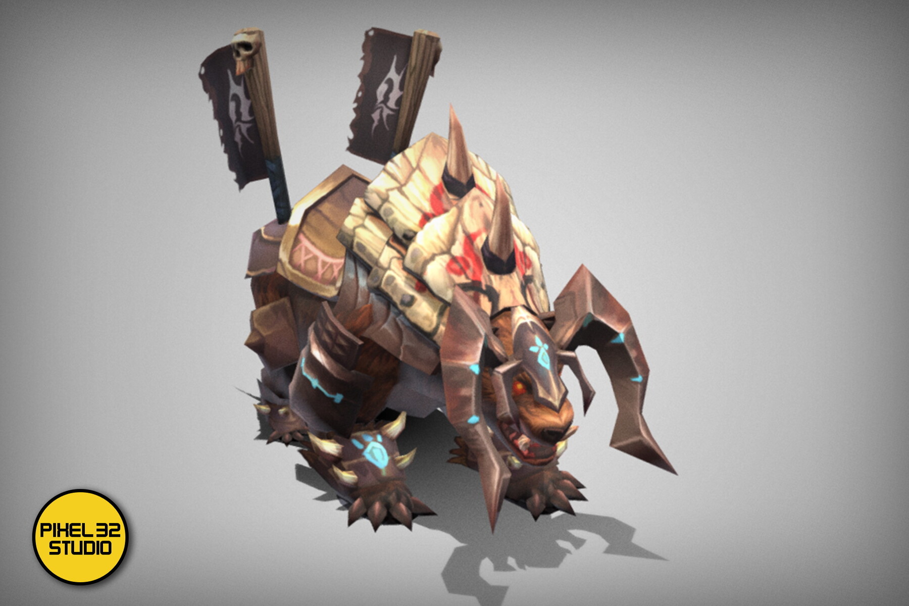 ArtStation - Dungeon Fantasy Monster - Armor Bull | Game Assets