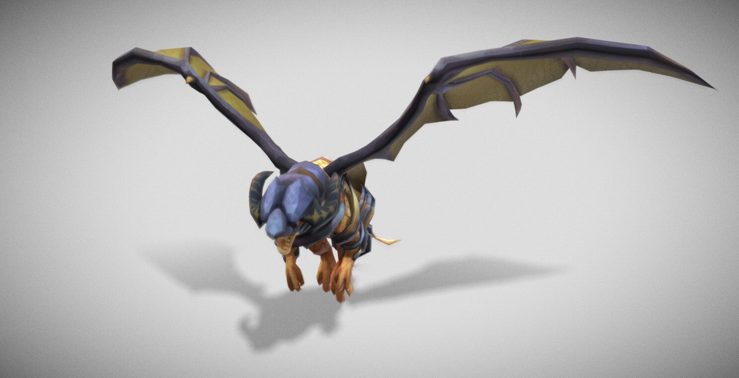 ArtStation - Dungeon Fantasy Monster - Mutant Dragon | Game Assets