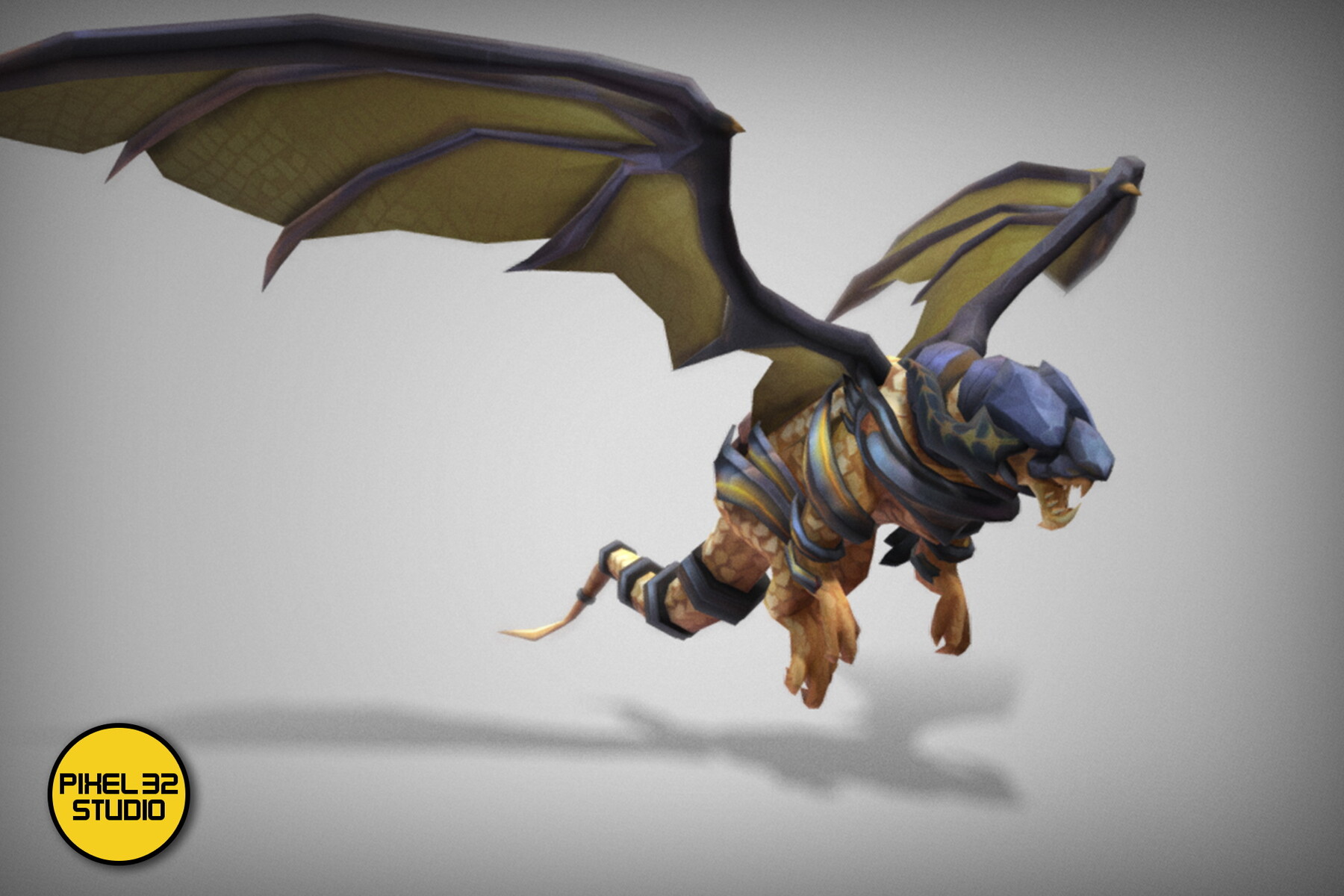 ArtStation - Dungeon Fantasy Monster - Mutant Dragon | Game Assets