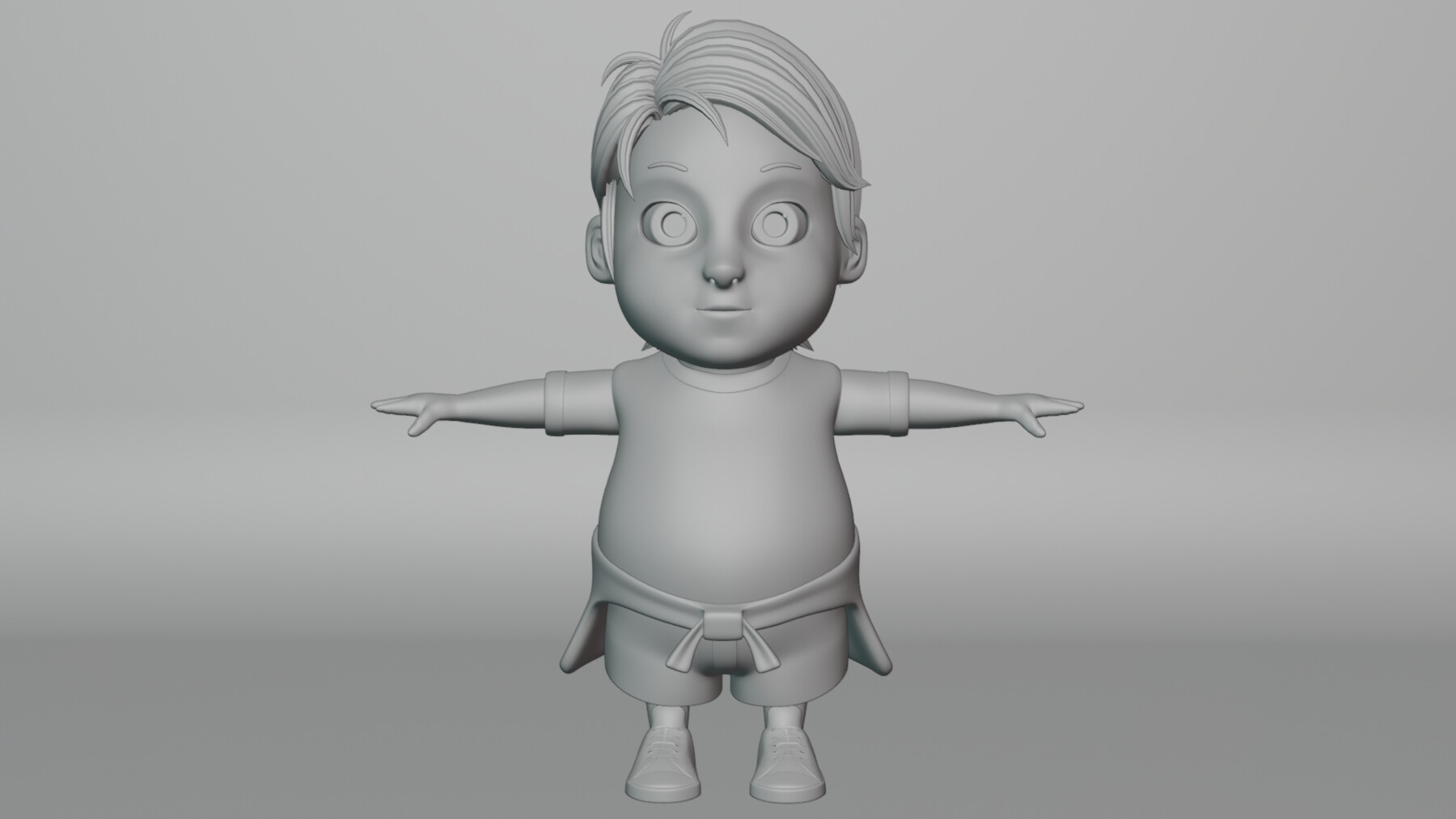 ArtStation - Cartoon Fat Boy - FULLY RIGGED | Game Assets