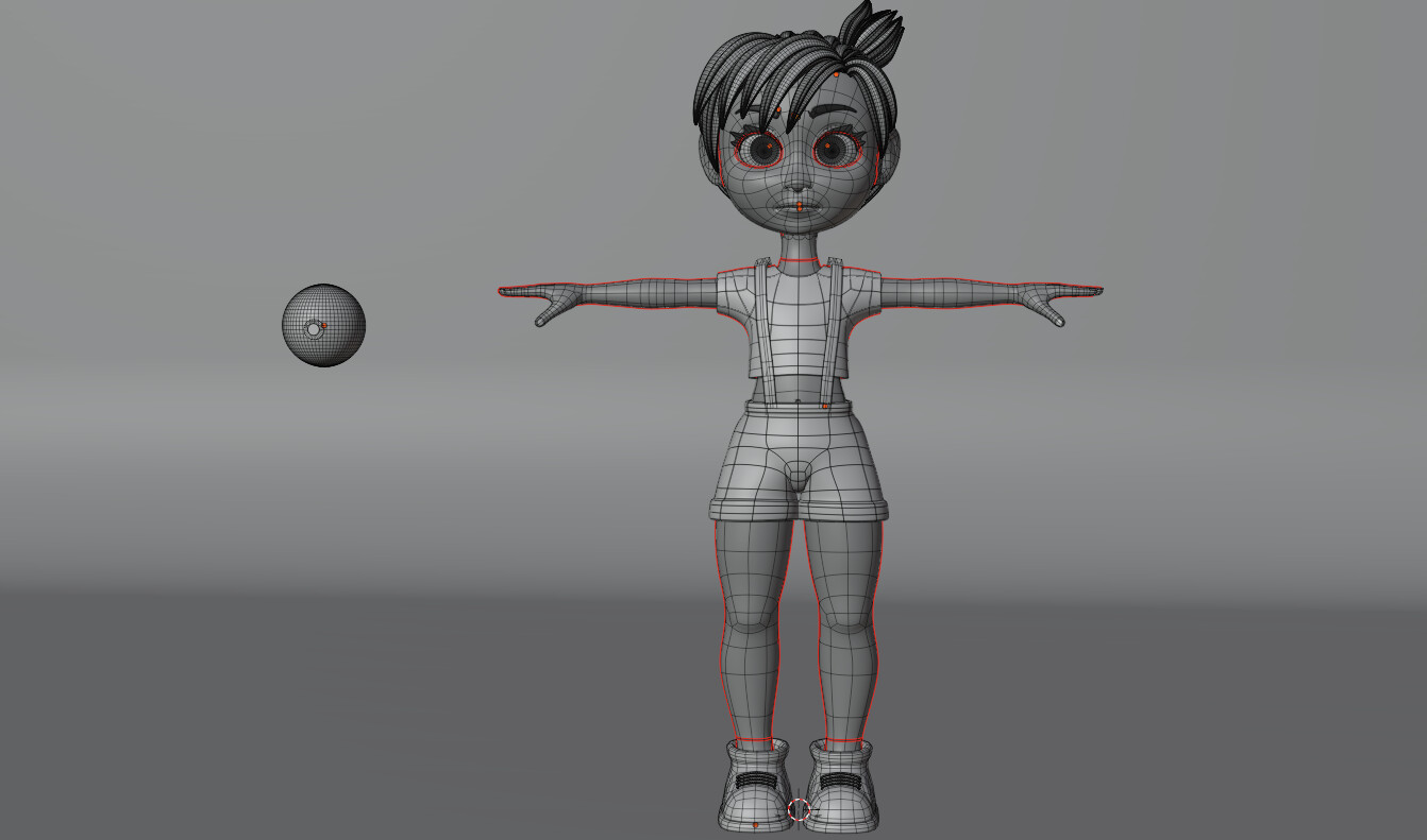 ArtStation - Cartoon Girl | Game Assets