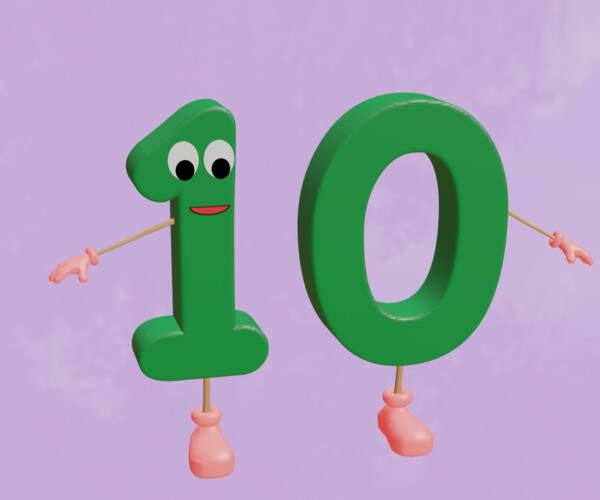 ArtStation - Rigged Numbers | Resources