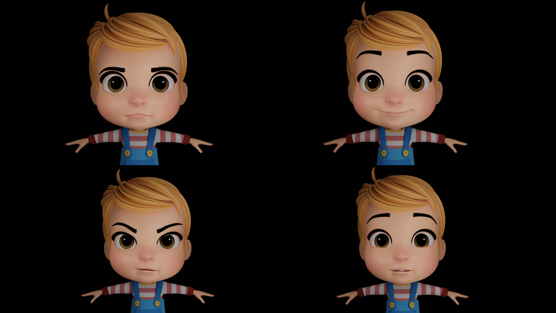 ArtStation - Cartoon Boy 2 fully rigged | Resources