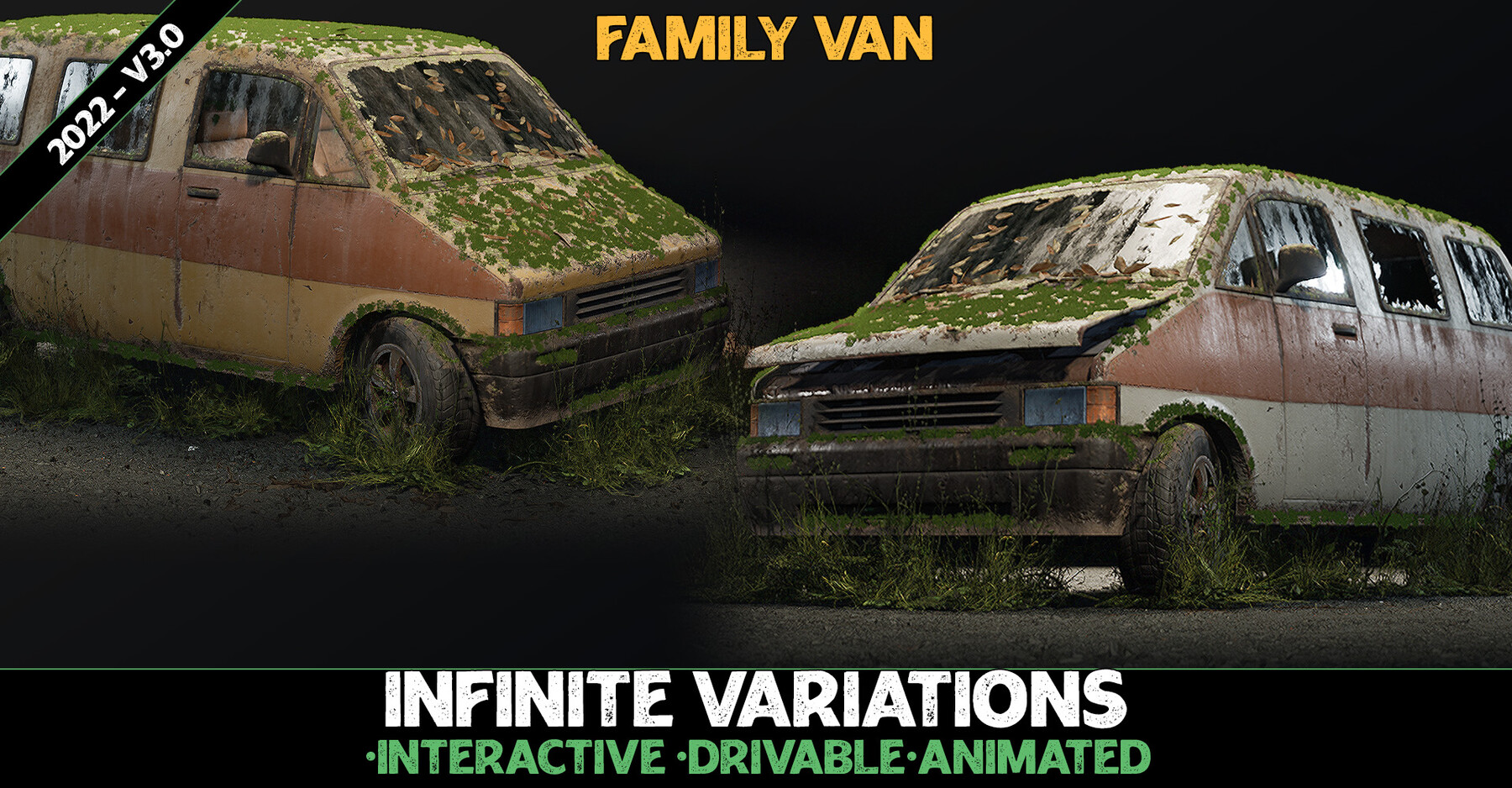 Yarrawah Interactive - Van - Procedural Vehicles [UE4] [UE5]