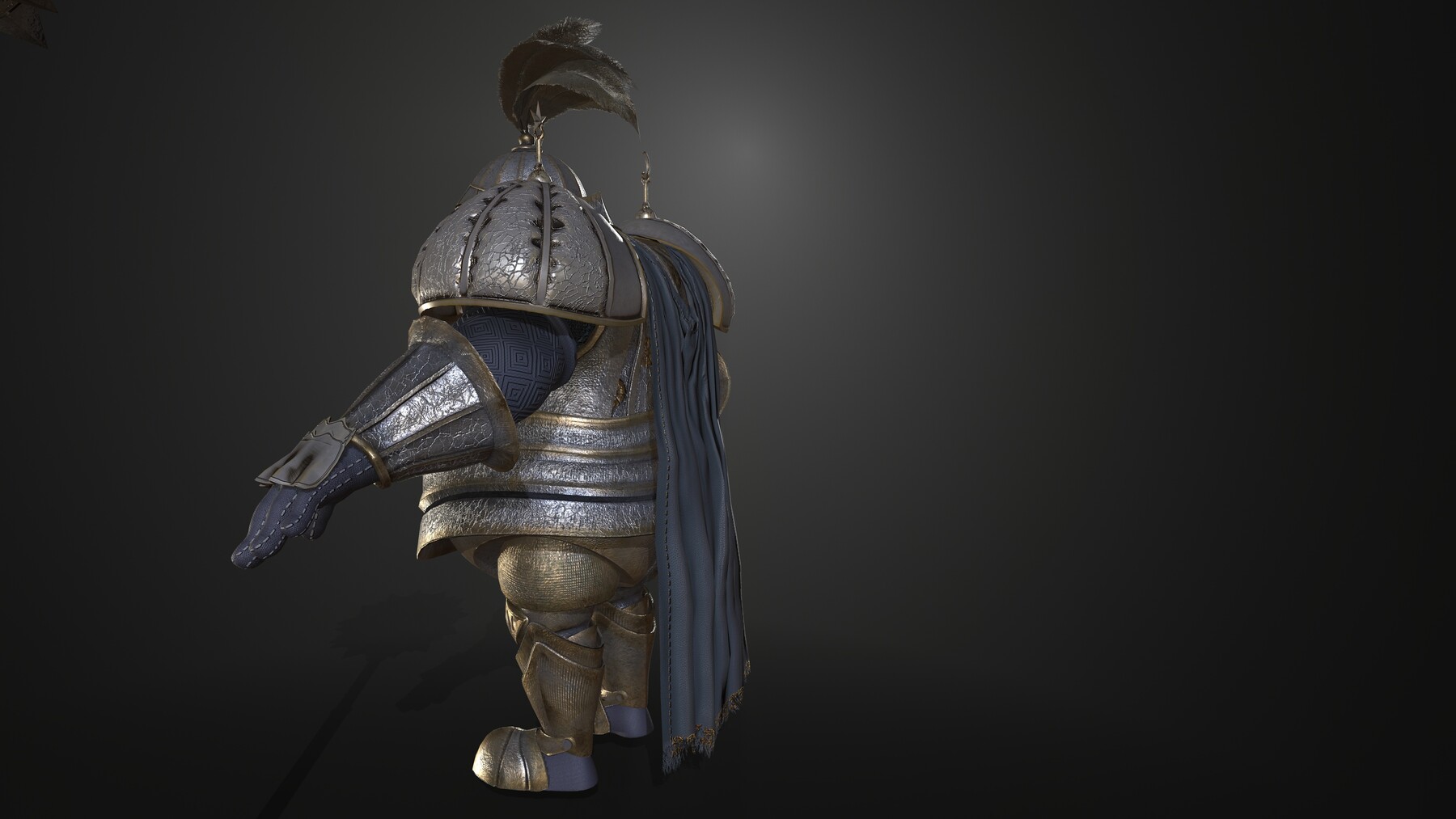 ArtStation - Rottund knight Low-poly 3D model | Game Assets