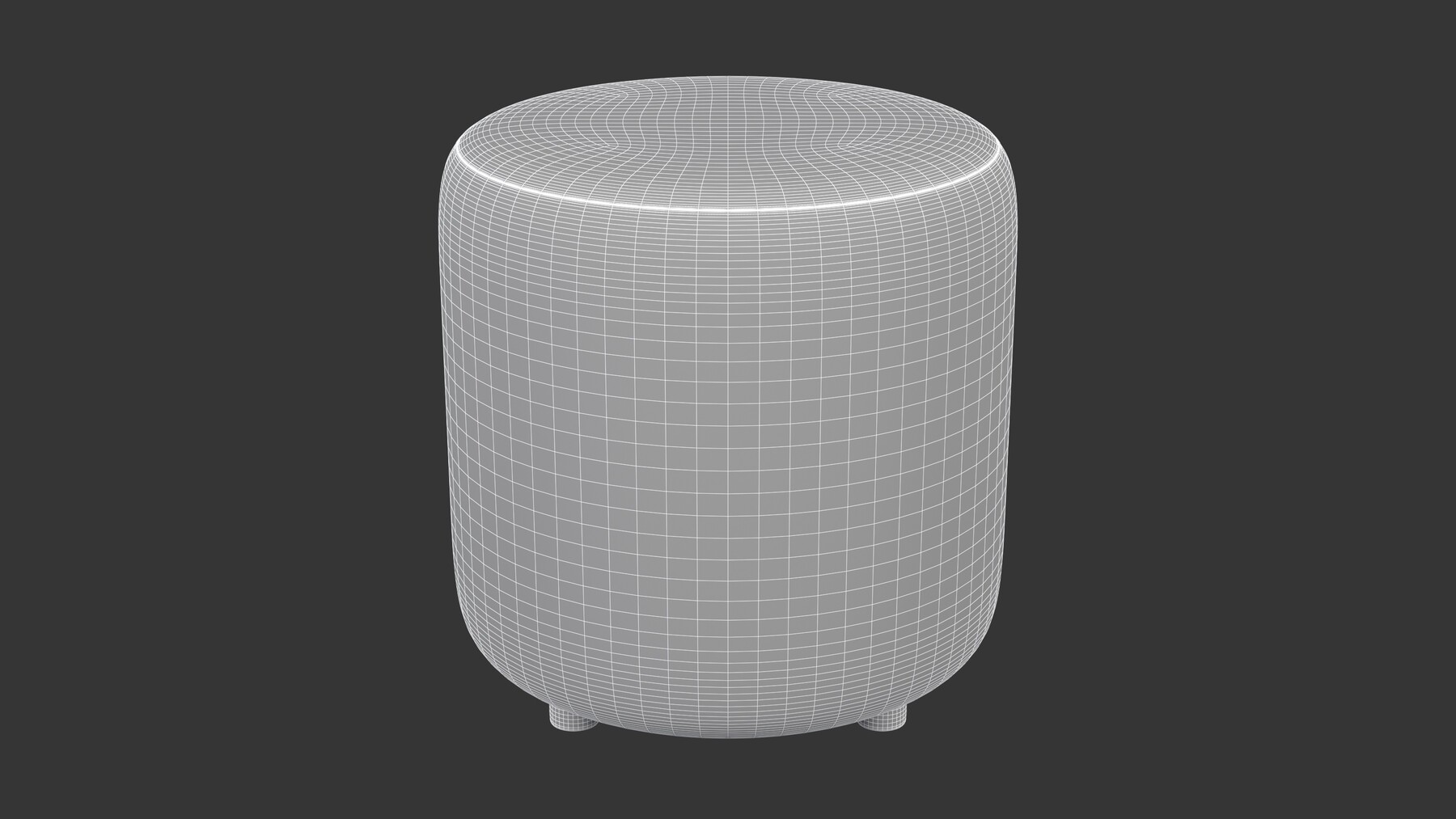 ArtStation - Round Fabric Ottoman | Resources