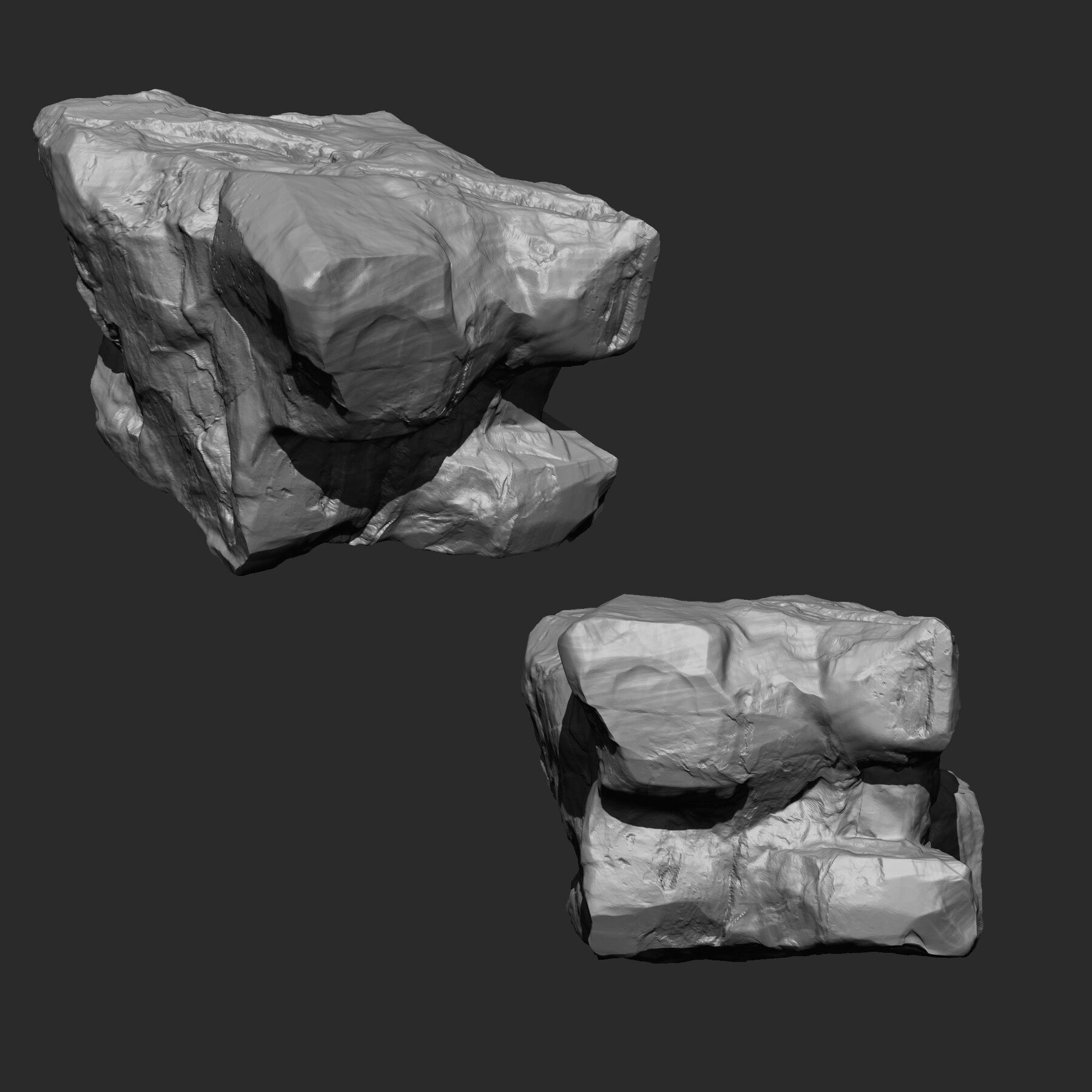 ArtStation - Stone & Rock IMM Brushes 21 in one Vol. 3 | Brushes