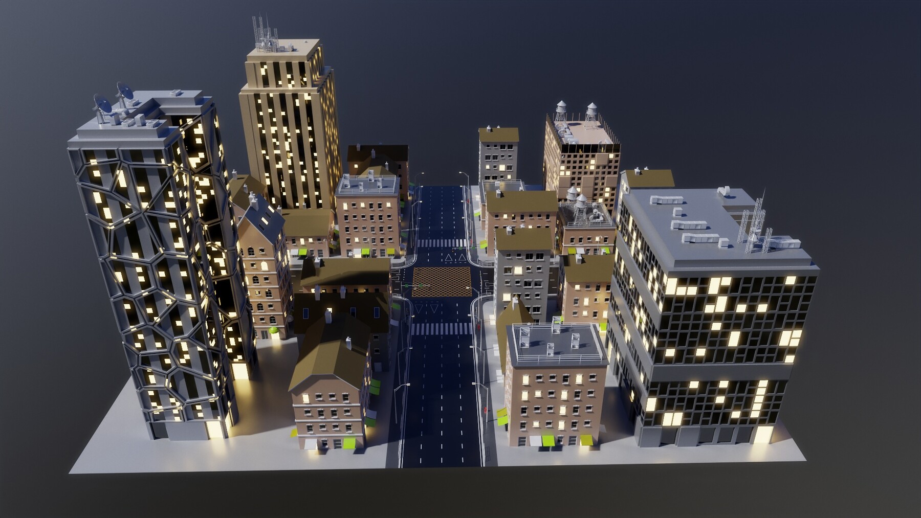 ArtStation - City Block 001 | Resources