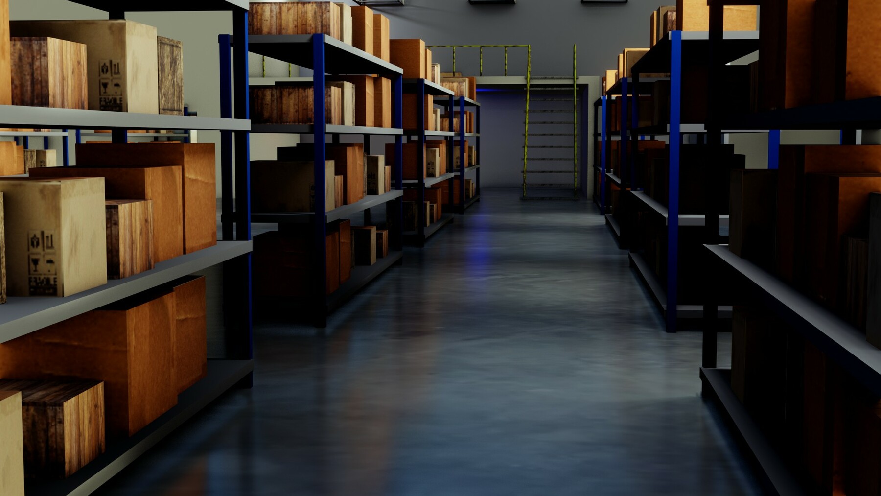 ArtStation - Ware House Interior - Low Poly - Game Ready - PBR | Game ...