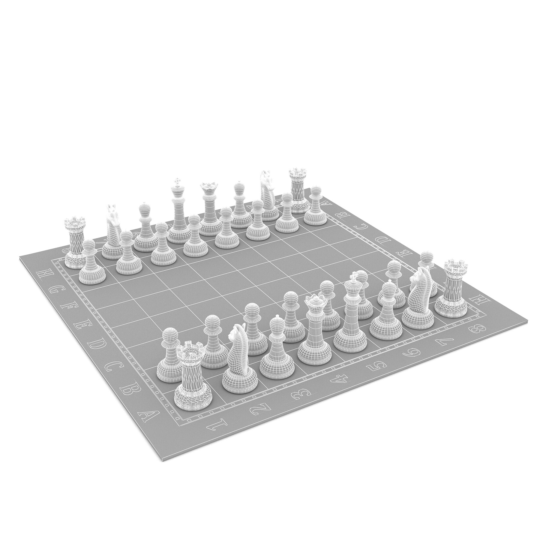 ArtStation - chess realistic 3D model | Resources