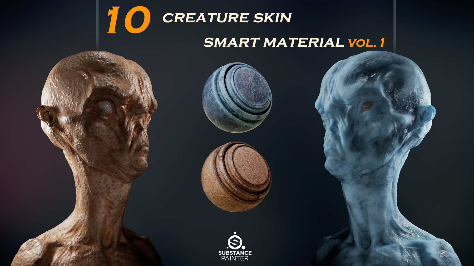 ArtStation - 10 Creature skin smart material_VOL01 | Game Assets