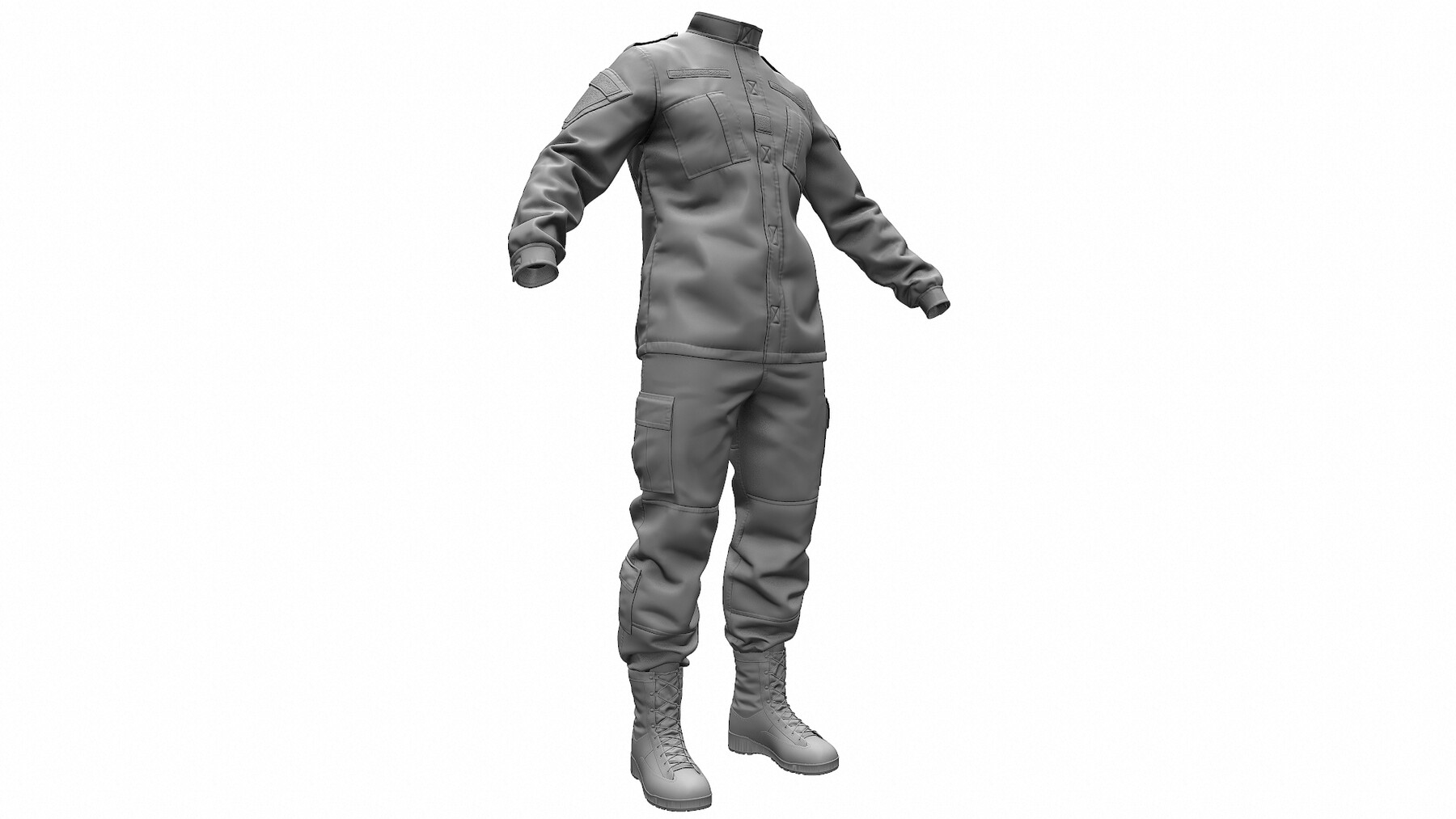 ArtStation - Army Combat Uniform(ACU) High Poly 3d model (ZTL/OBJ ...