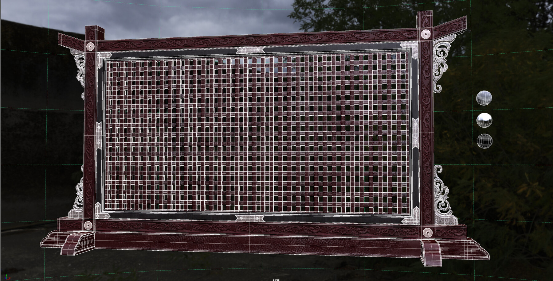 ArtStation - Chinese style screen CC | Resources