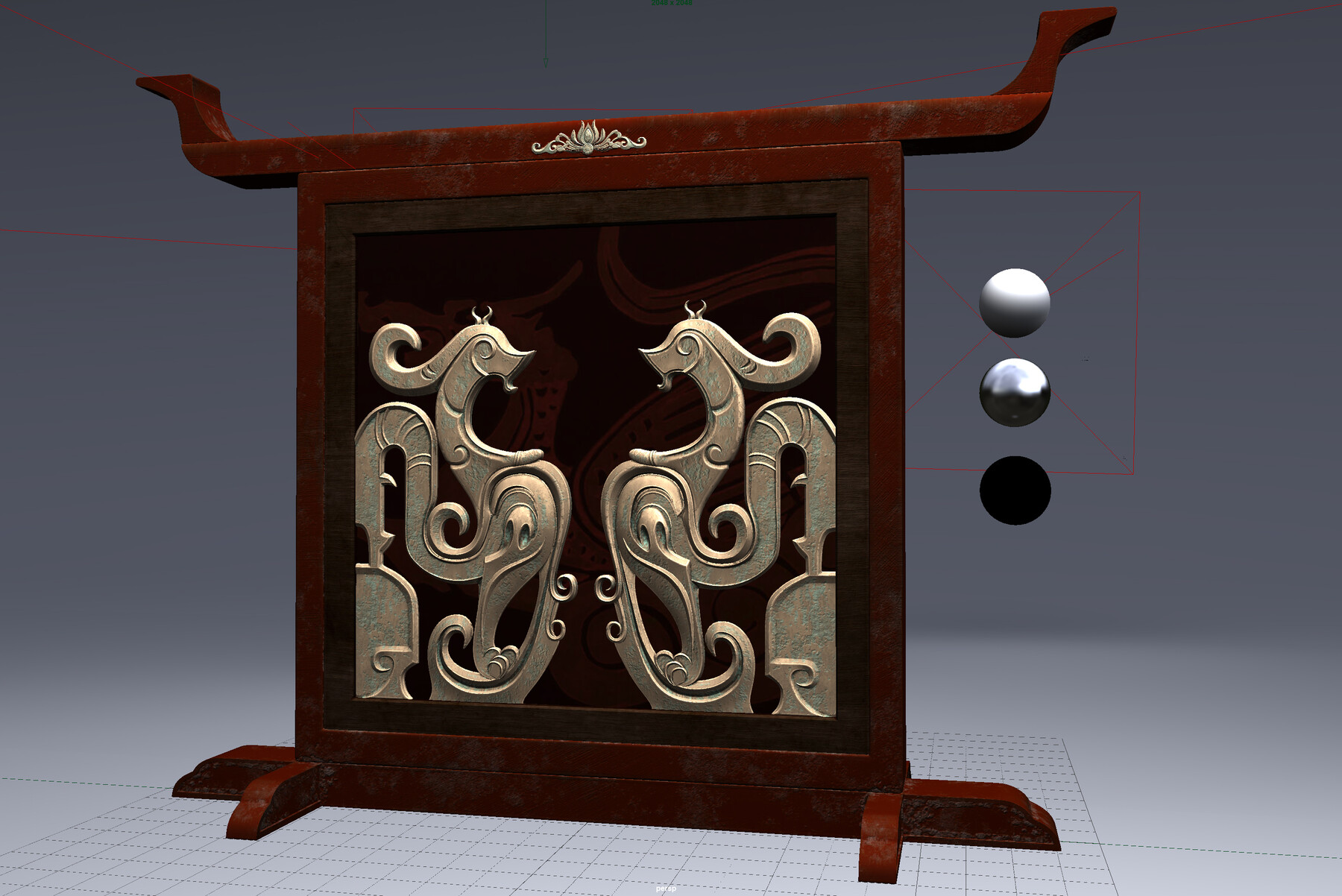 ArtStation - Chinese style screen FF | Resources