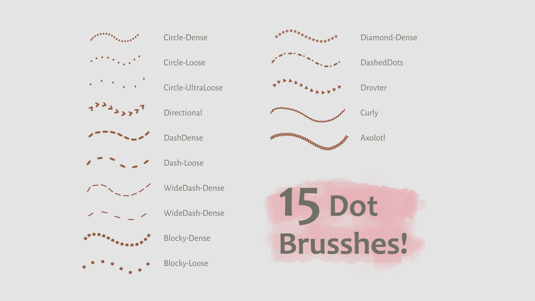 ArtStation - Dot Dodot Dotted Lines [Unique Brush series] | Brushes