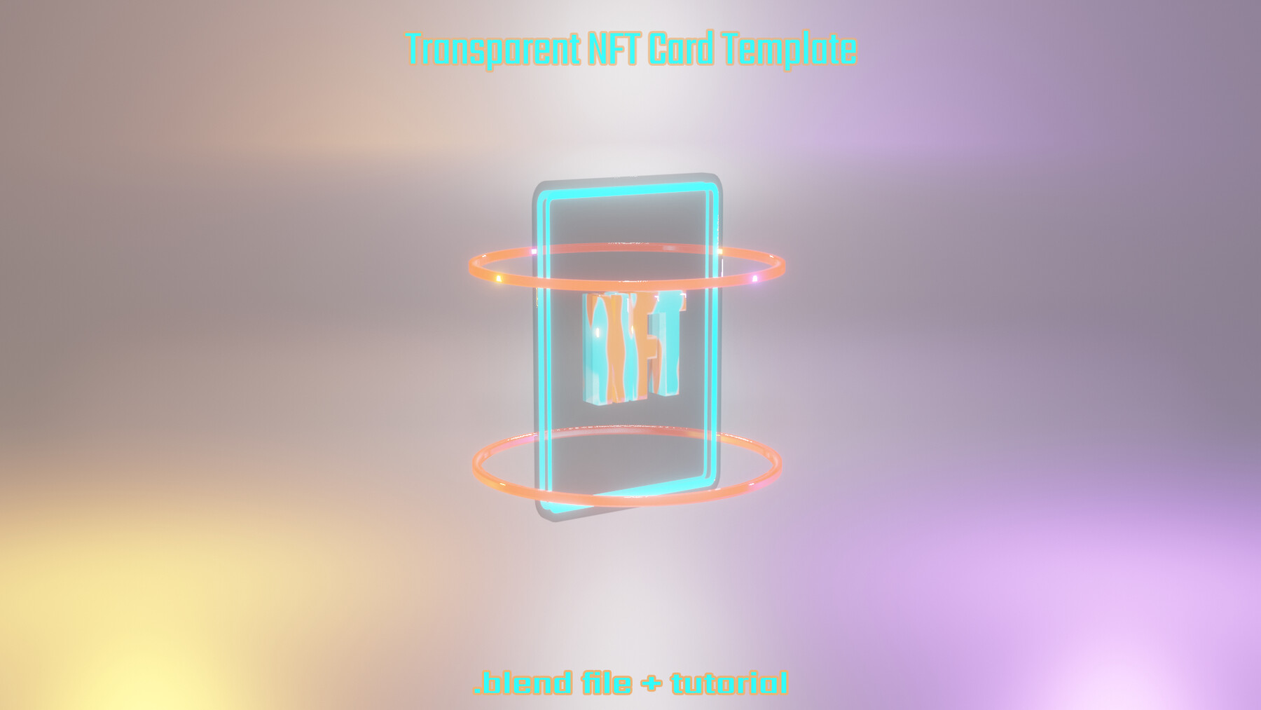 ArtStation - Transparent NFT Card Template | Resources