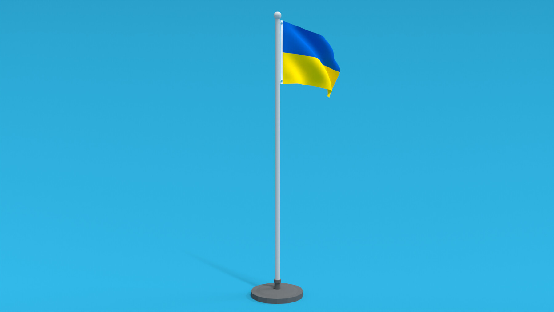 ArtStation - Low Poly Seamless Animated Ukraine Flag | Game Assets