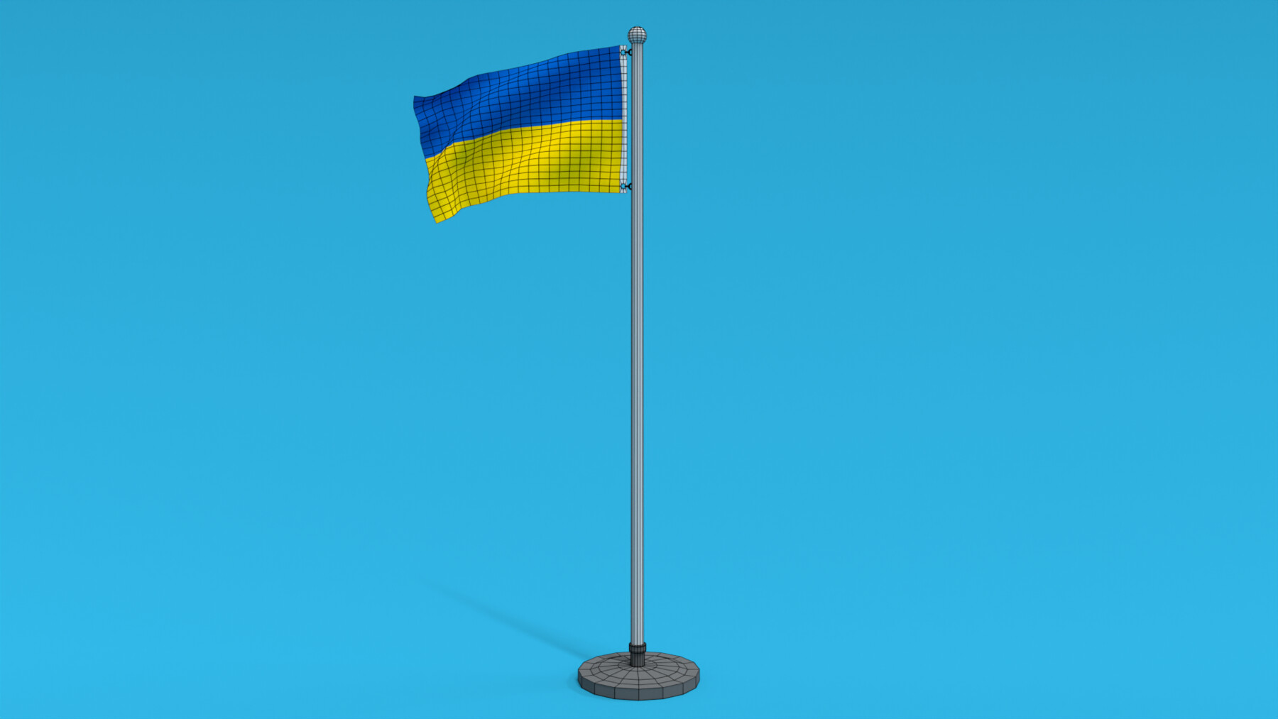 ArtStation - Low Poly Seamless Animated Ukraine Flag | Game Assets