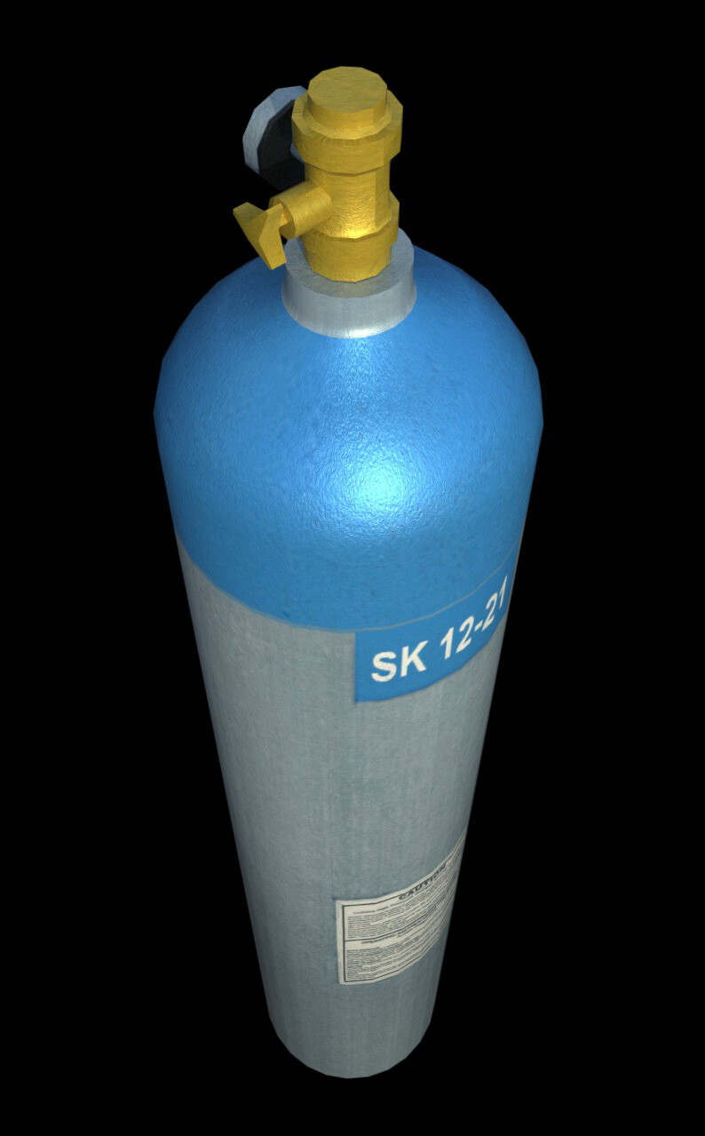 ArtStation - Oxygen Tank - PBR - Textured | Game Assets