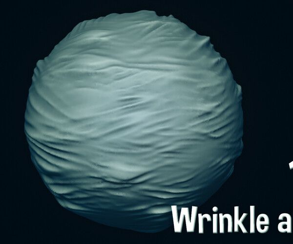 ArtStation - 100 Cloth Wrinkle Brush Alphas | Brushes