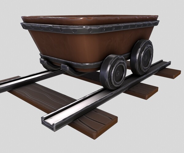 ArtStation - Stylized MineCart | Game Assets